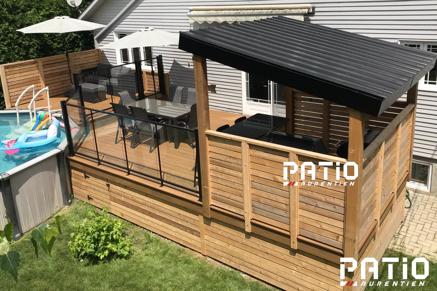 Patio Ste Thérèse, Timbertech, Trex, gazebos pergolas, cèdre rouge ...